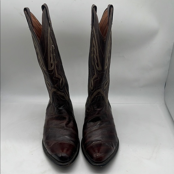 Gavel | Shoes | Gavel Eel Skin Exotic Leather Western Cowboy Boots ...